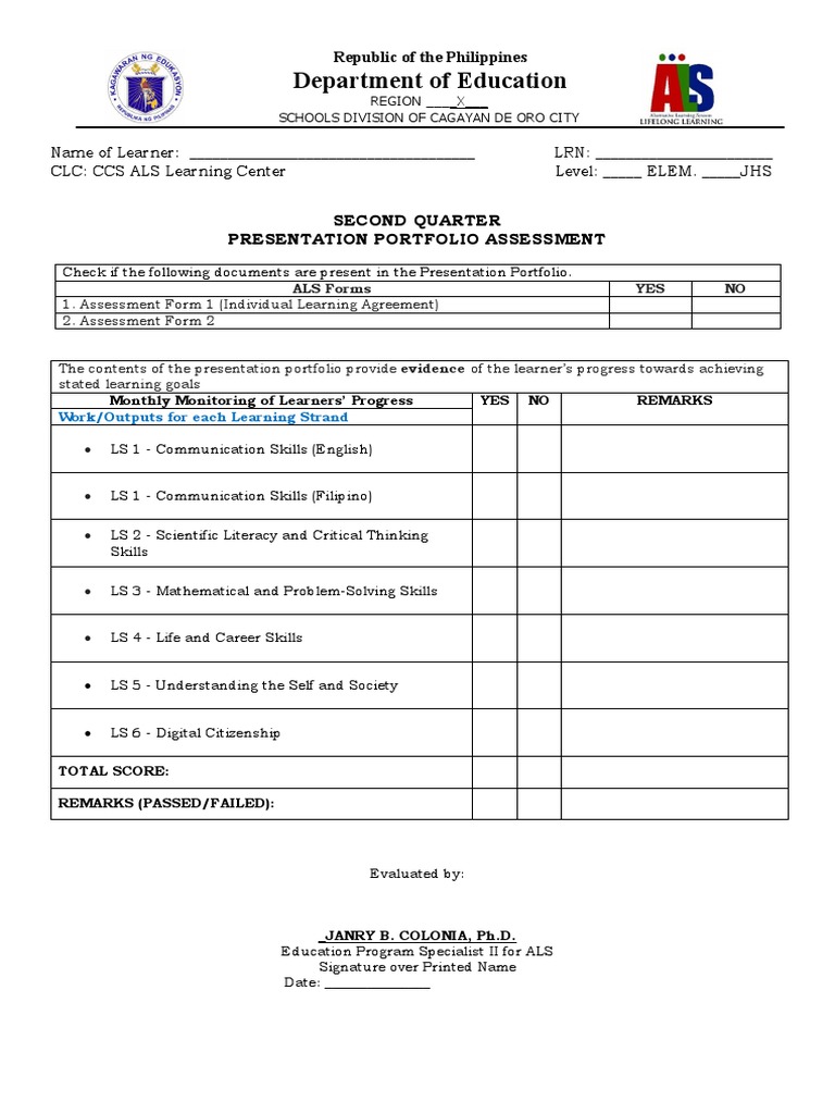 Revalida Ppa Form 2ND Quarter | PDF