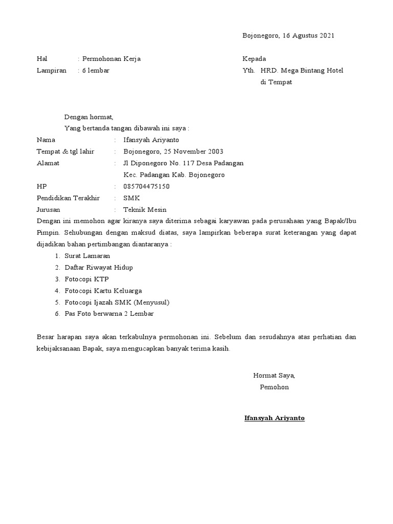 DAFTAR RIWAYAT HIDUP Alfian Meiko | PDF