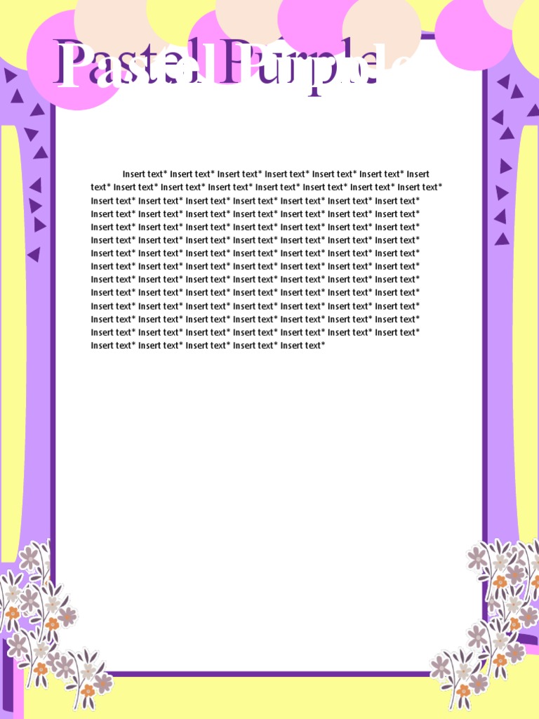 Pastel Purple | PDF | Language Arts & Discipline