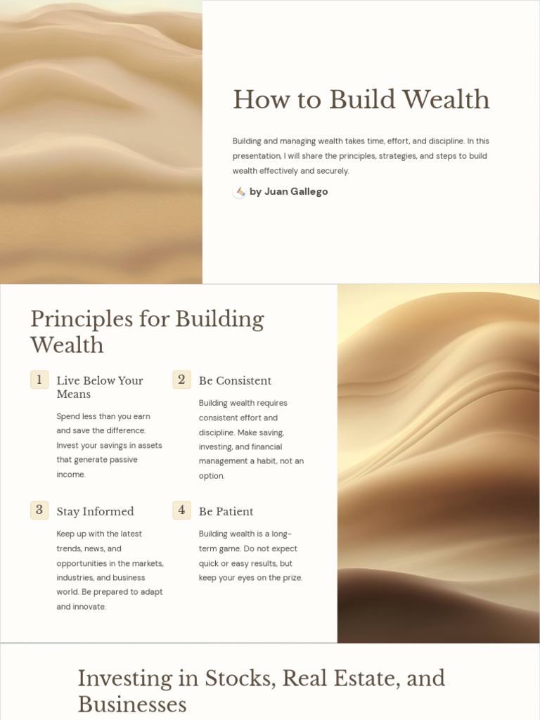 How To Build Wealth | PDF | Investing | Wealth