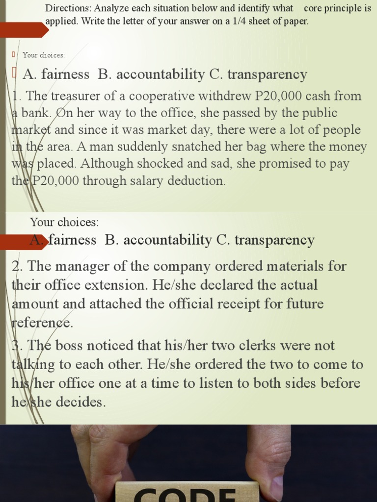 Code of Ethics in Business | PDF | Integrity | Whistleblower