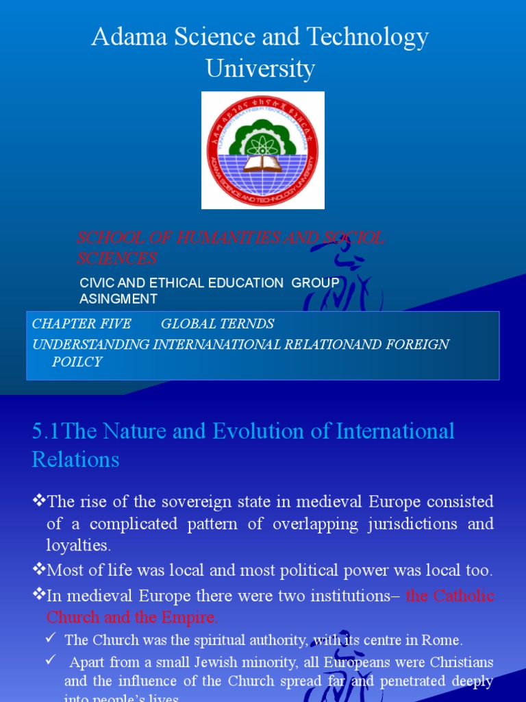 Global Trend Chapter 5 | PDF | International Relations | Ethiopia
