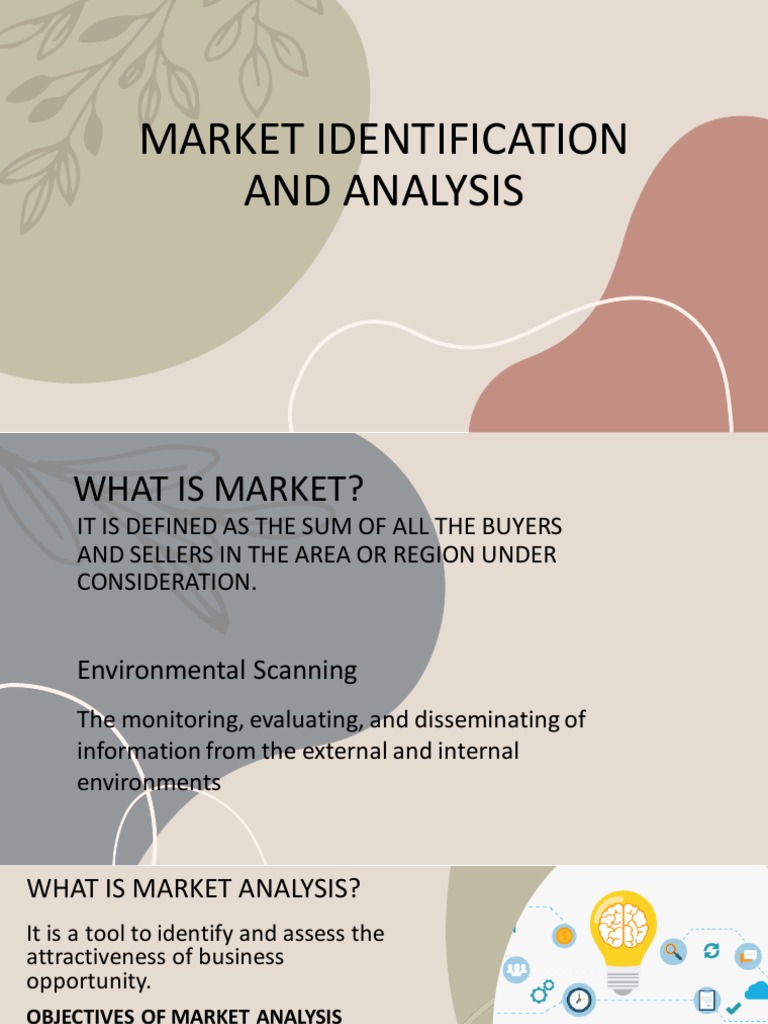 Market Identification and Analysis | PDF | Market (Economics) | Market ...