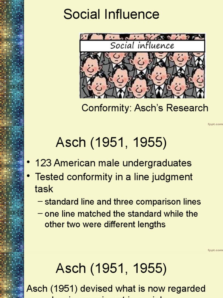Asch's Conformity Experiment Analysis | PDF | Conformity ...