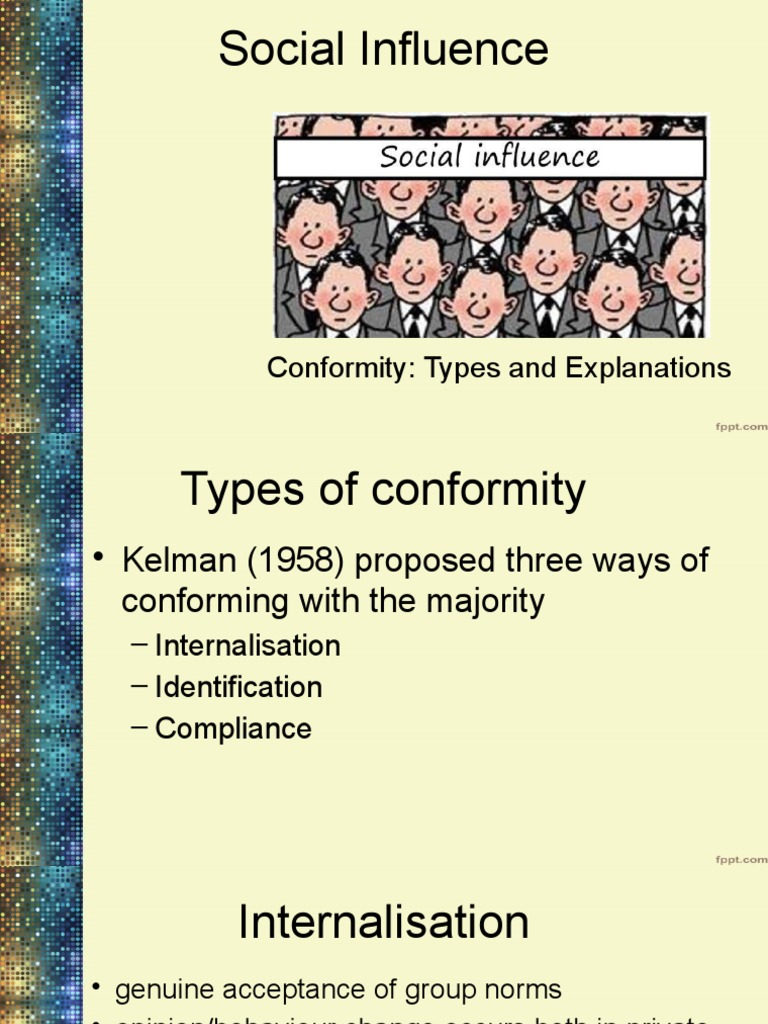 0.1 - Conformity - Types and Explanations | PDF | Conformity ...
