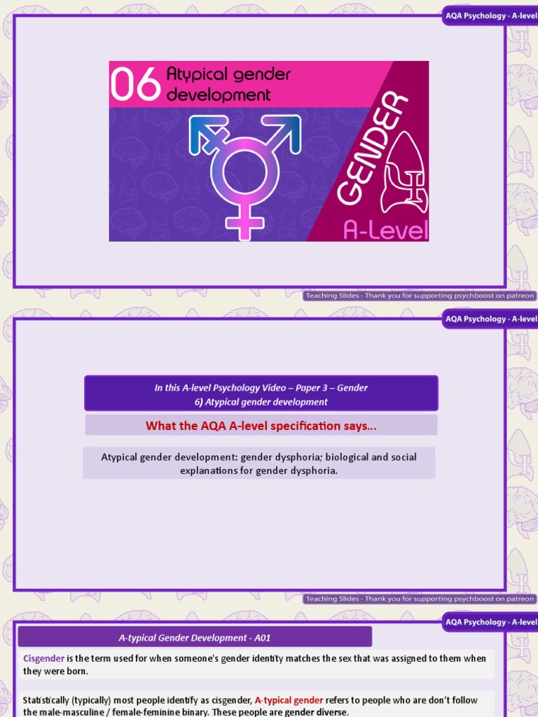 6 Gender Atypical Gender Development | PDF | Gender Identity | Gender