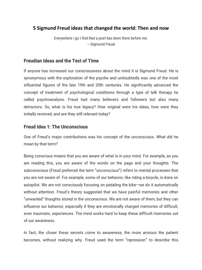 Pdf Document 3 Pdf Unconscious Mind Sigmund Freud
