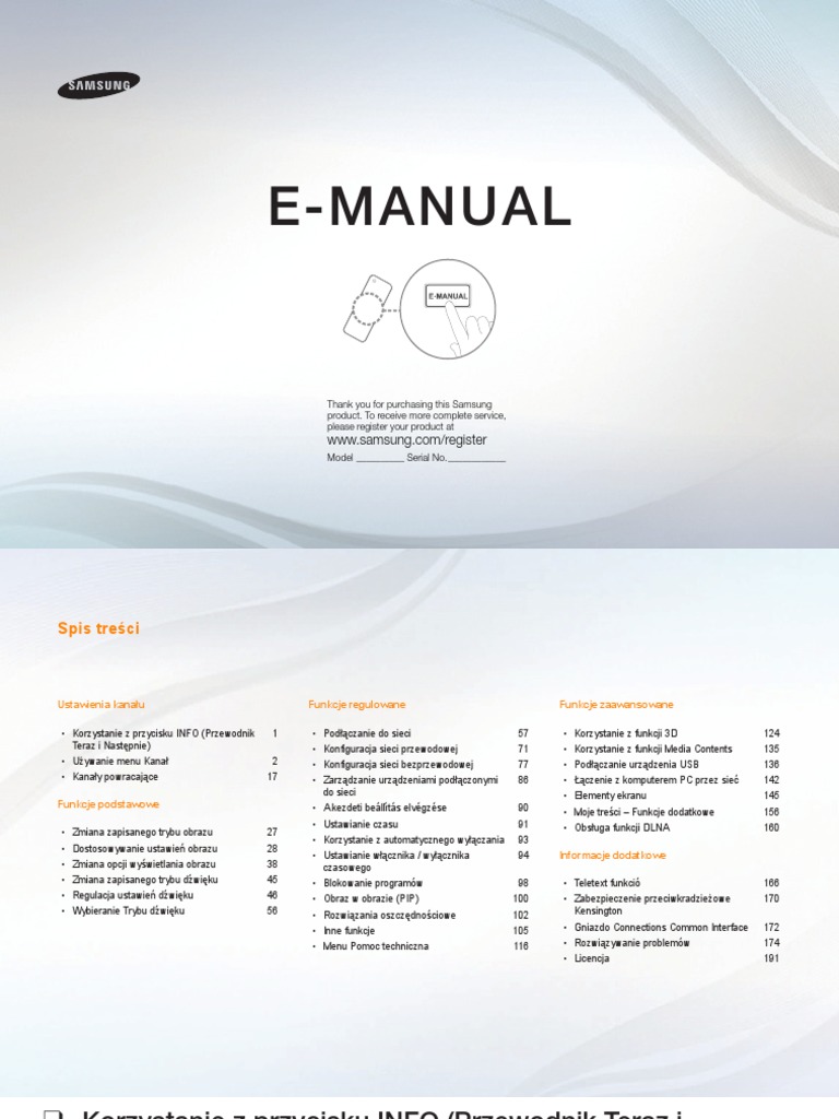 Samsung Ue40eh5000w User Manual PDF | PDF
