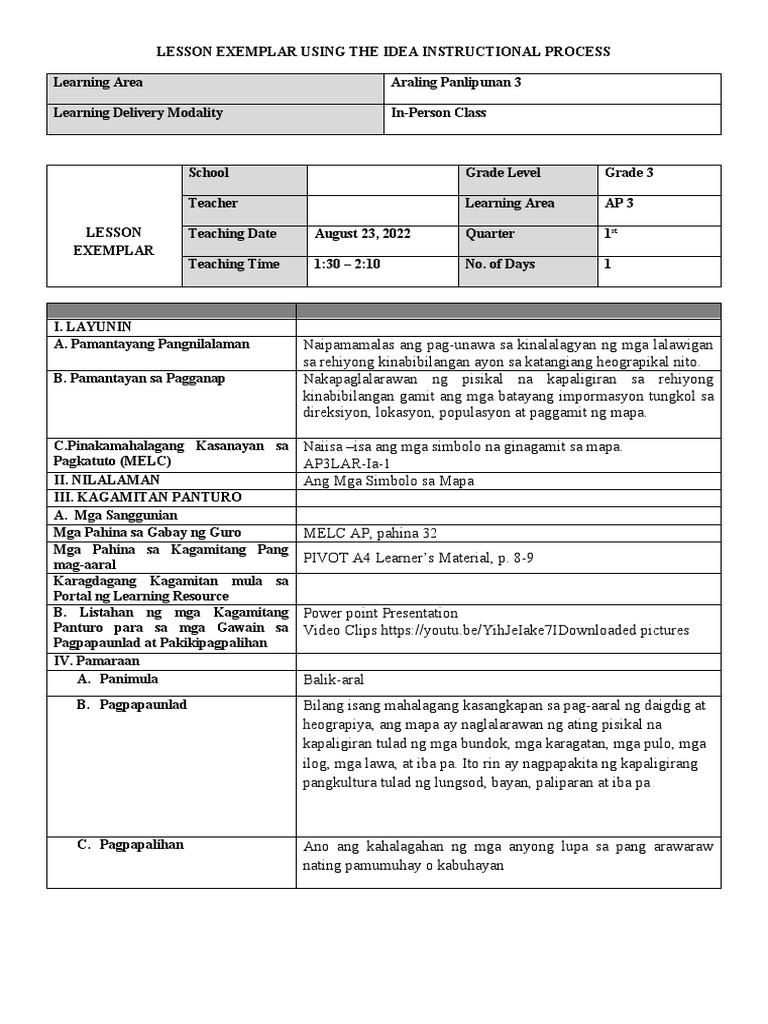 Lesson Exemplar AP 3 | PDF