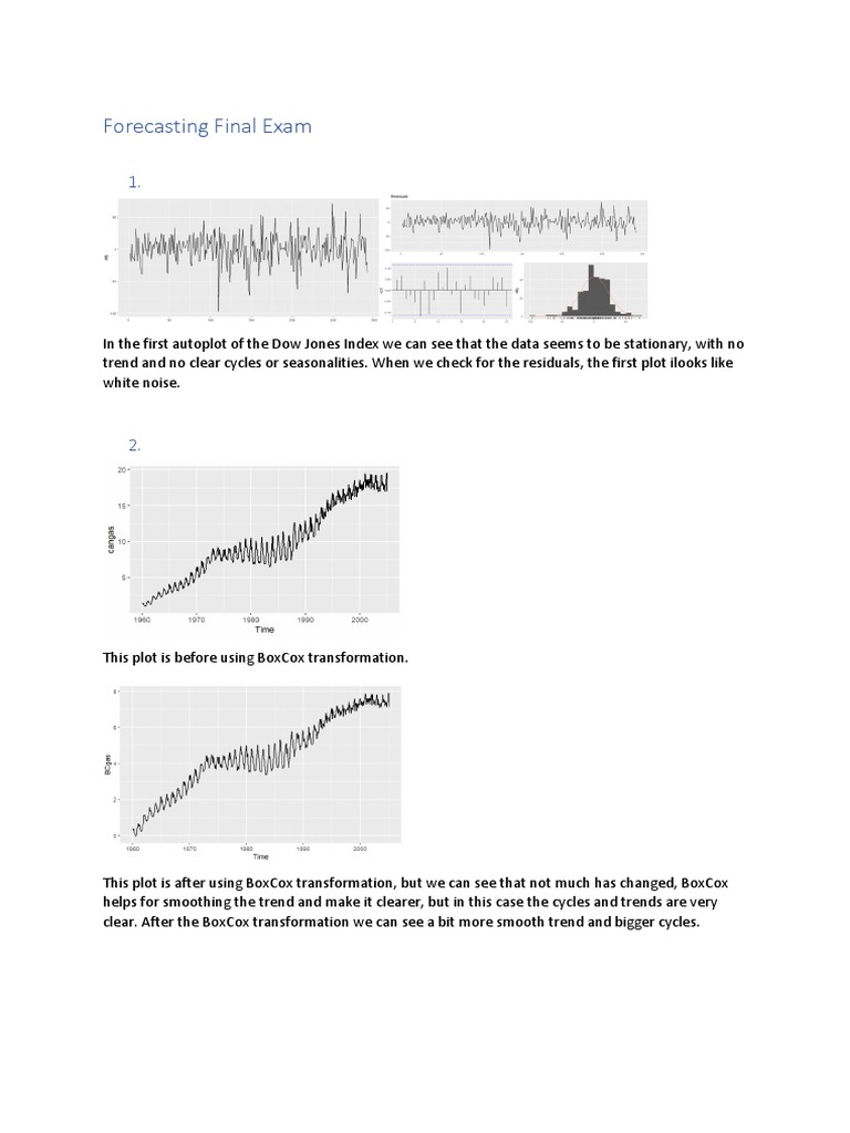 Forecasting Final Exam | PDF | Seasonality | Autoregressive Integrated Moving Average