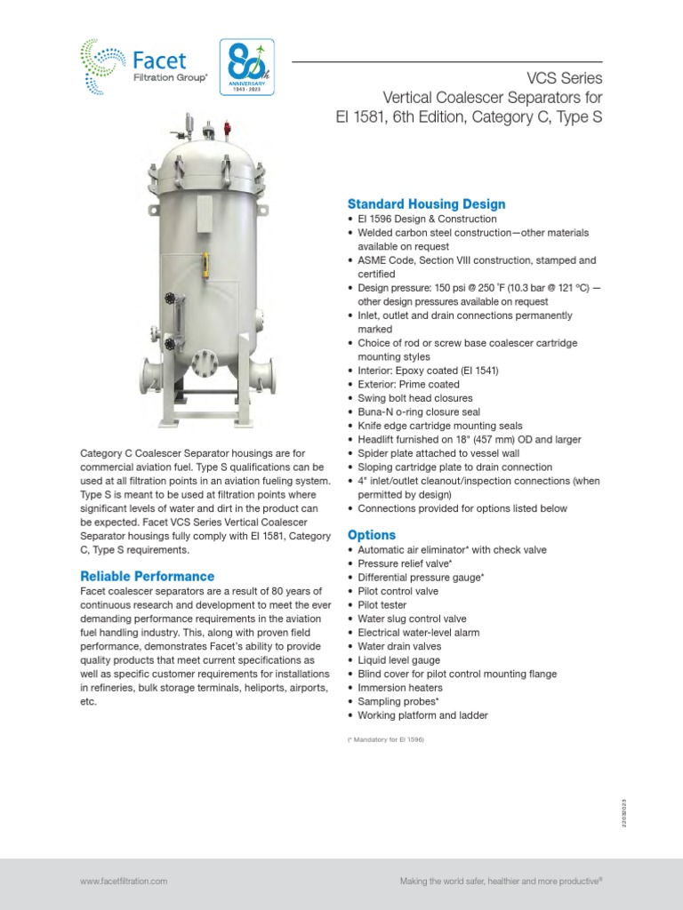 Facet - VCSHCS-FWS | Download Free PDF | Valve | Screw