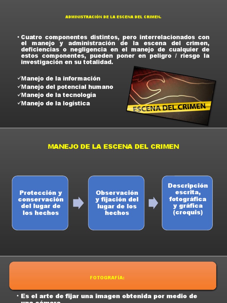 Administración de Escena del Crimen | PDF