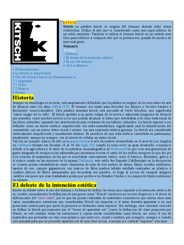 Kitsch | PDF