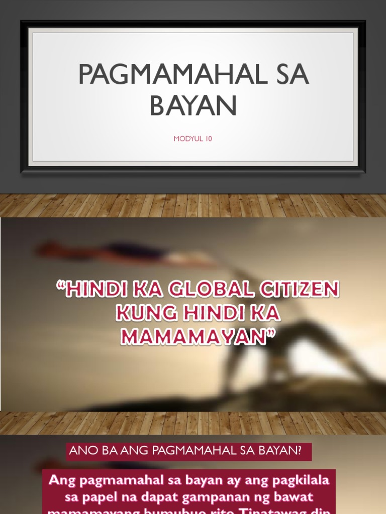 Pagmamahal Sa Bayan | PDF