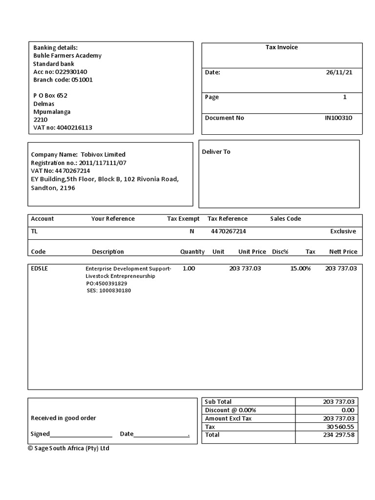Enel Tax Invoice | PDF