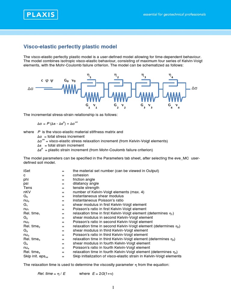 Visco-Elastic Plastic Model Overview | PDF | Viscoelasticity | Civil ...