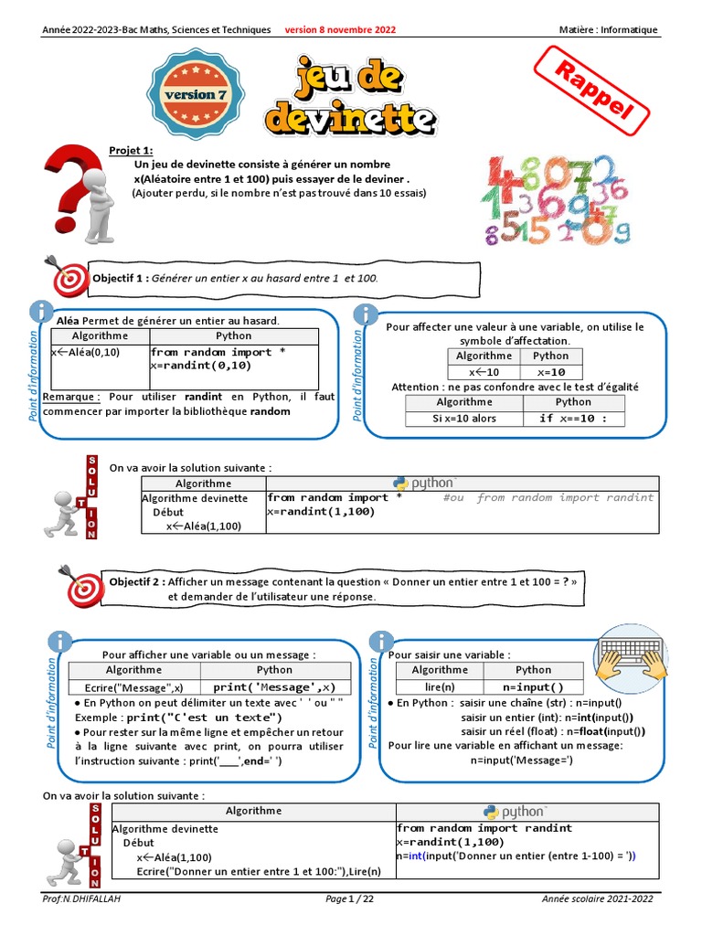 Exercices BAC 2022 2023 | PDF | Python (Langage de programmation ...