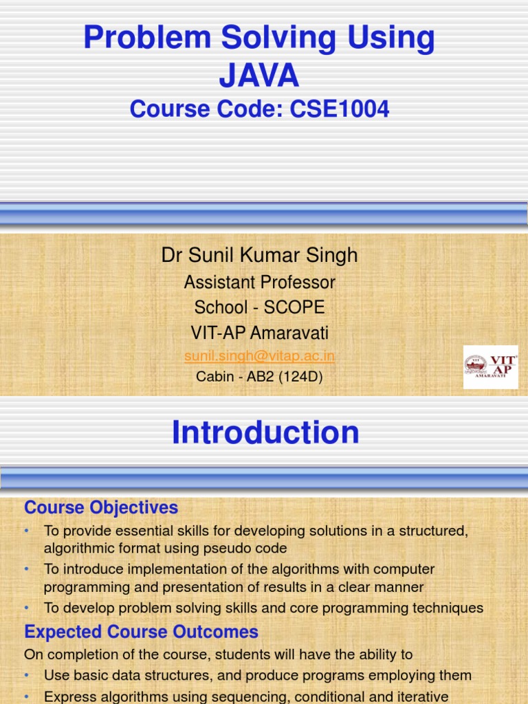 FAL (2019-20) - CSE1004 - ELA - 119 - AP2019201000445 - Reference Material I - Week-1-2 | PDF ...