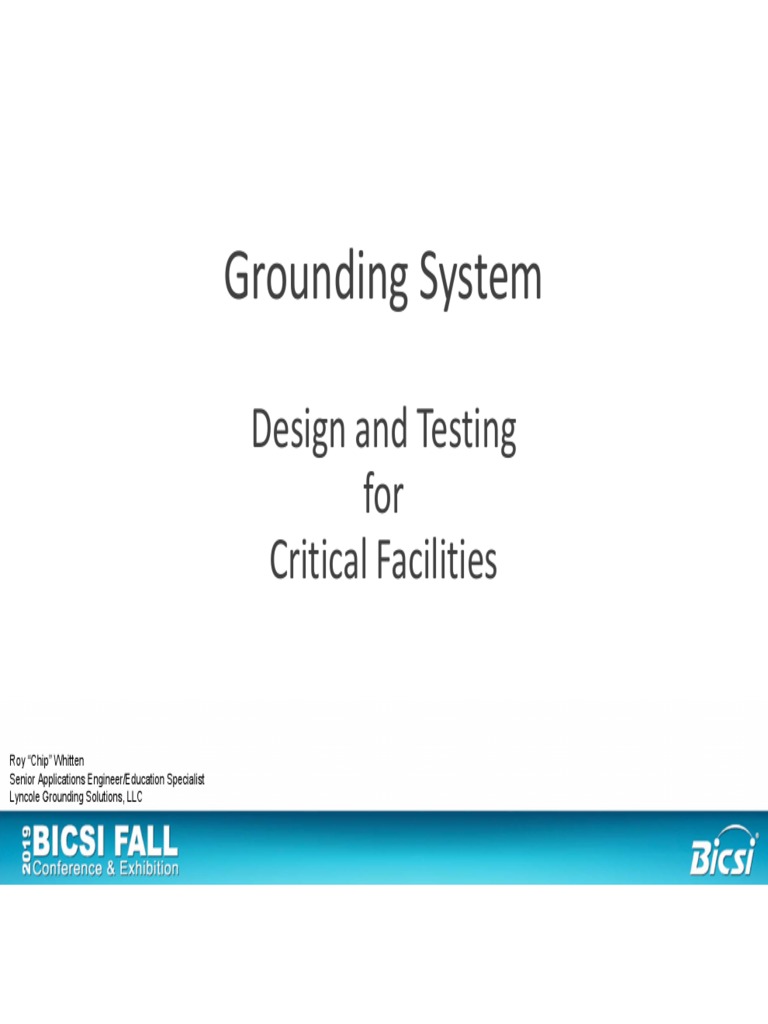 Grounding System Design And Testing Pdf Electrical Resistivity And Conductivity Electrical