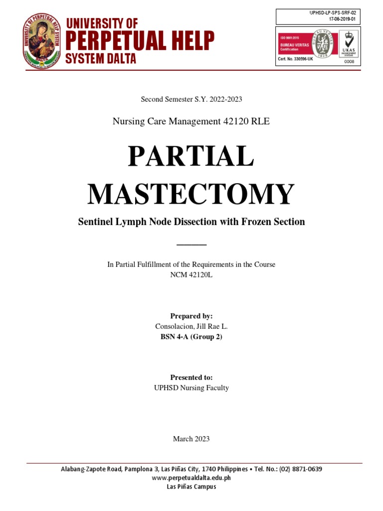 WARD-CLASS-Partial Mastectomy | PDF | Mastectomy | Surgery