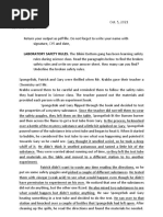 SpongeBob Science Safety Rules | PDF | Experiment | Nature