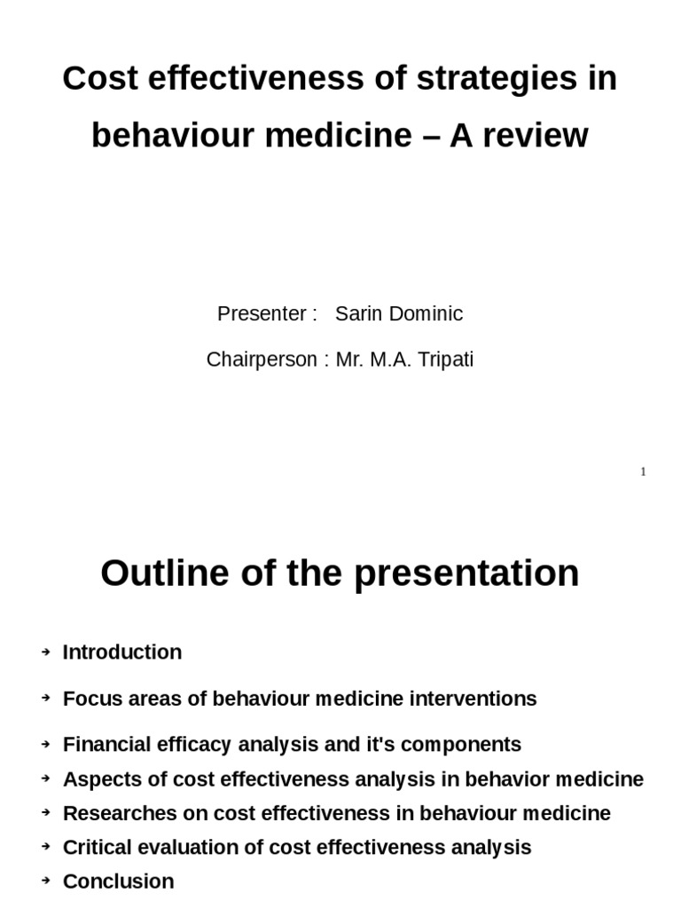 Cost Effectiveness of Psychotherapy | PDF | Health Sciences | Health Care