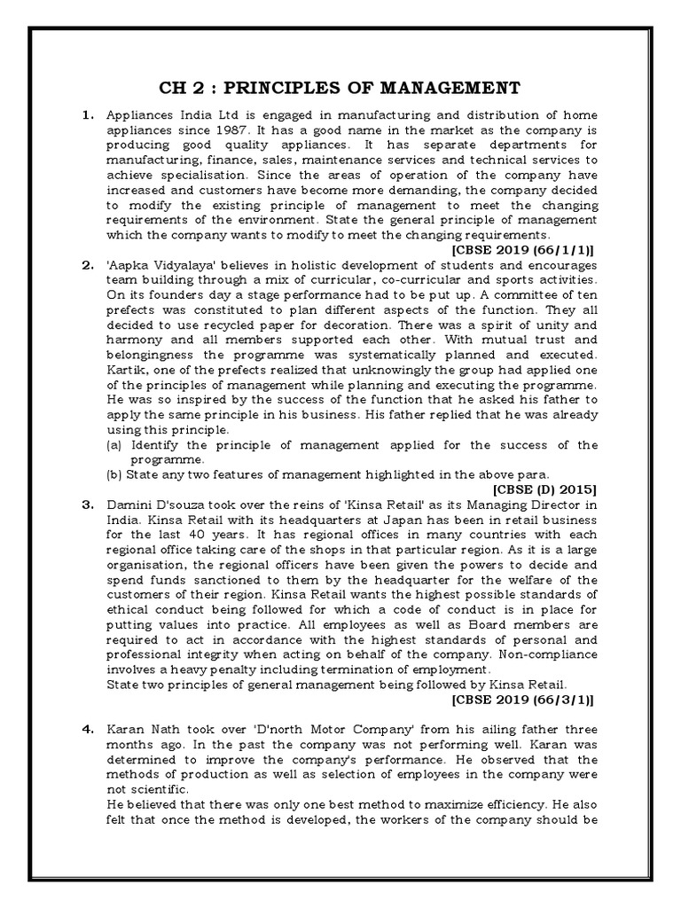 BST CH 2 Case Studies | Download Free PDF | Employment | Retail