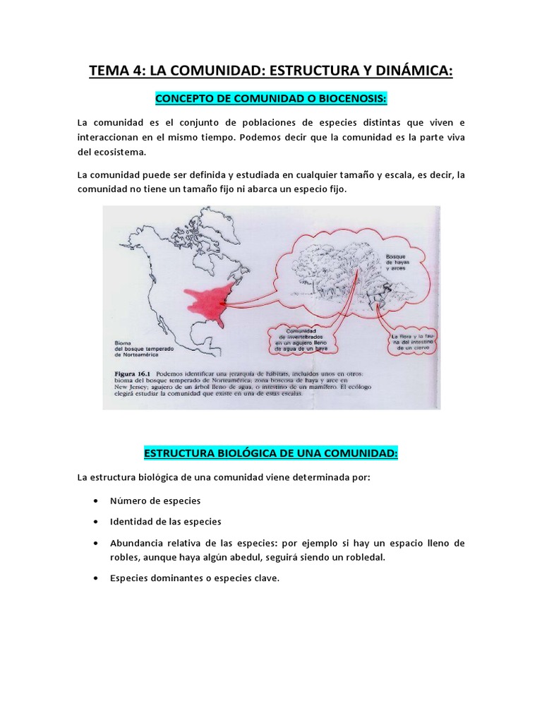 4 - La Comunidad | PDF | Especies | Geografía Física