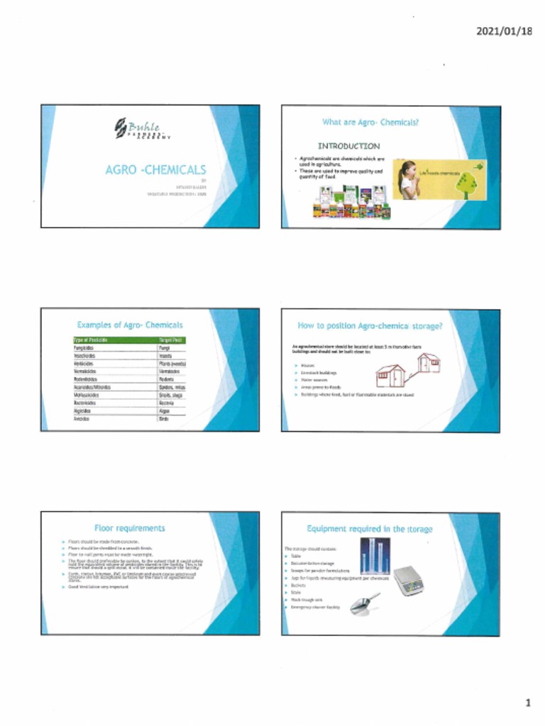 Agro-Chem Slides | PDF