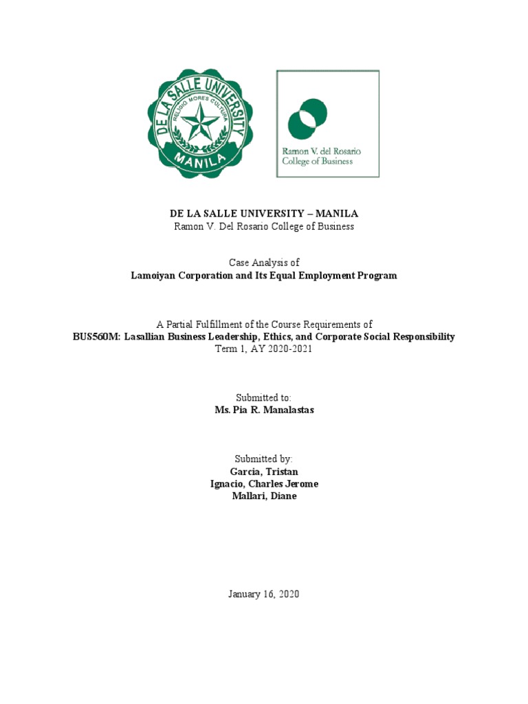 LBL Case Analysis | PDF | Employment | Disability