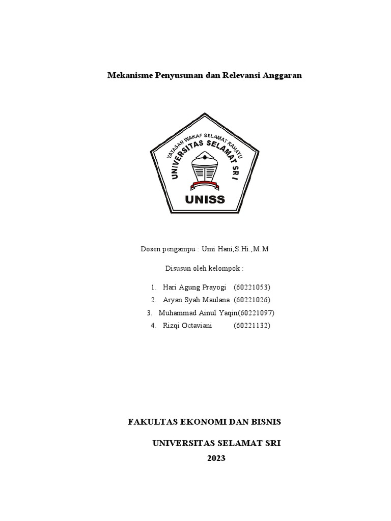 Mekanisme Penyusunan Dan Relevansi Anggaran | PDF