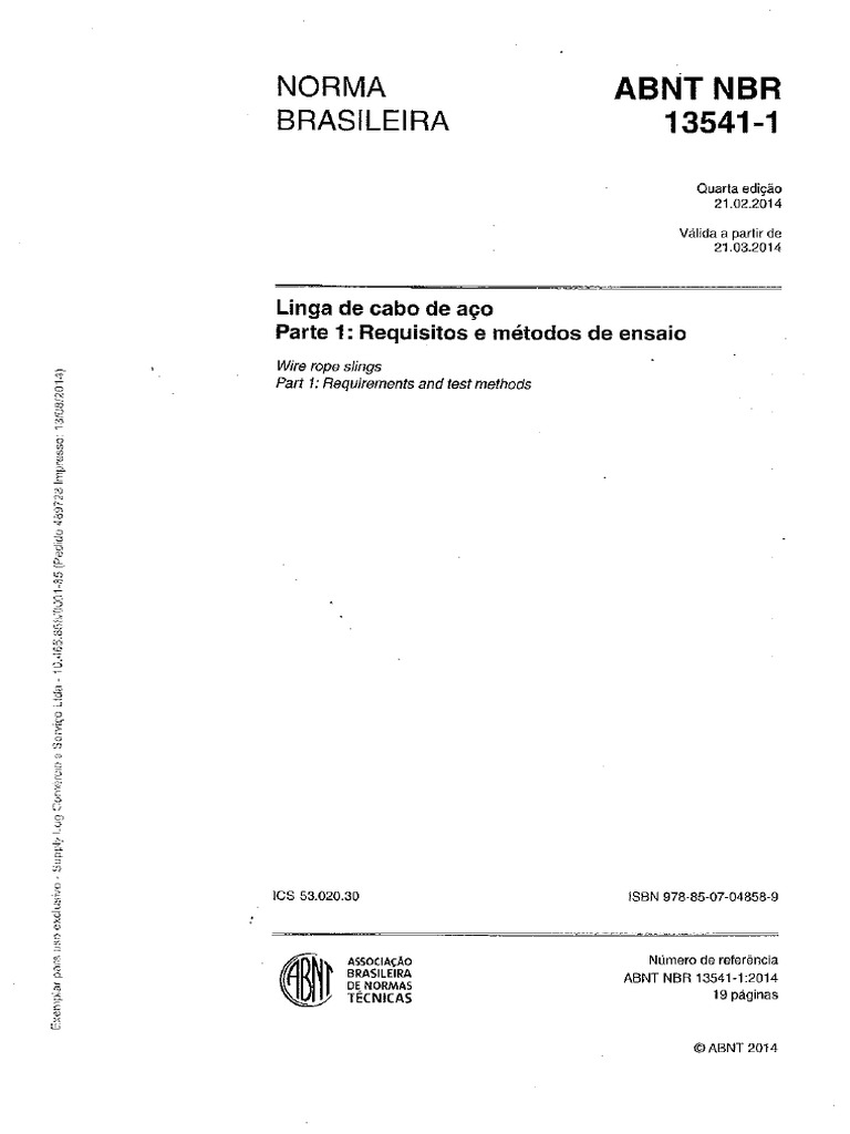 Abnt NBR 13541-1 | PDF