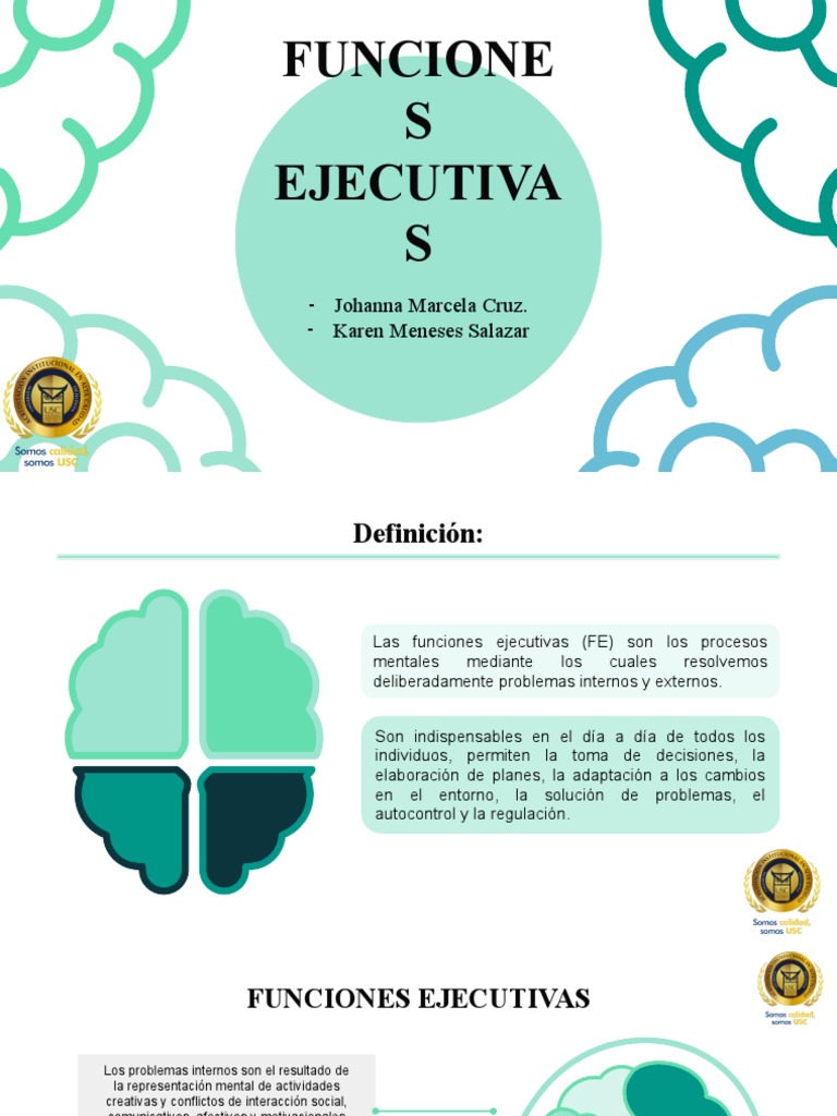 Funciones Ejecutivas (Inhibición, Planeación y Anticipación | PDF ...