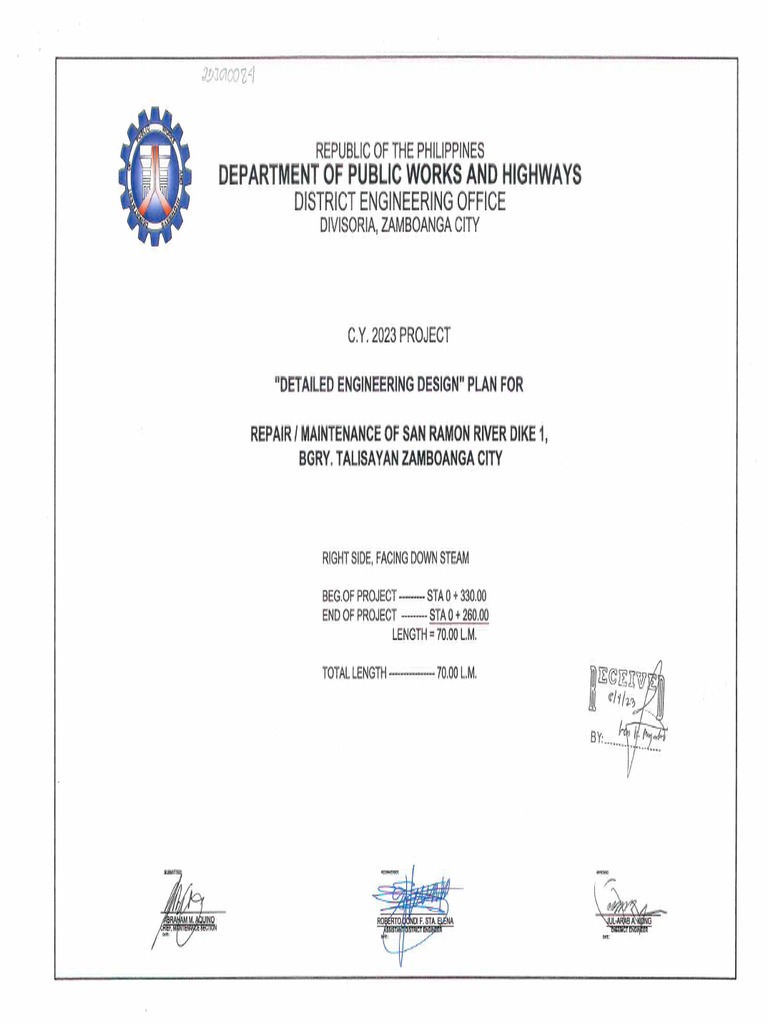23JA0085-PLANS Construction DPWH | PDF