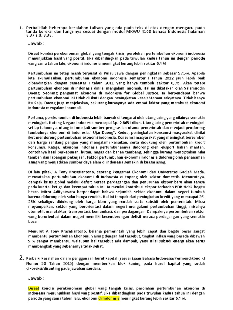 Imelda Stefanny - Tugas 3 Bahasa Indonesia | PDF | Ilmu Sosial