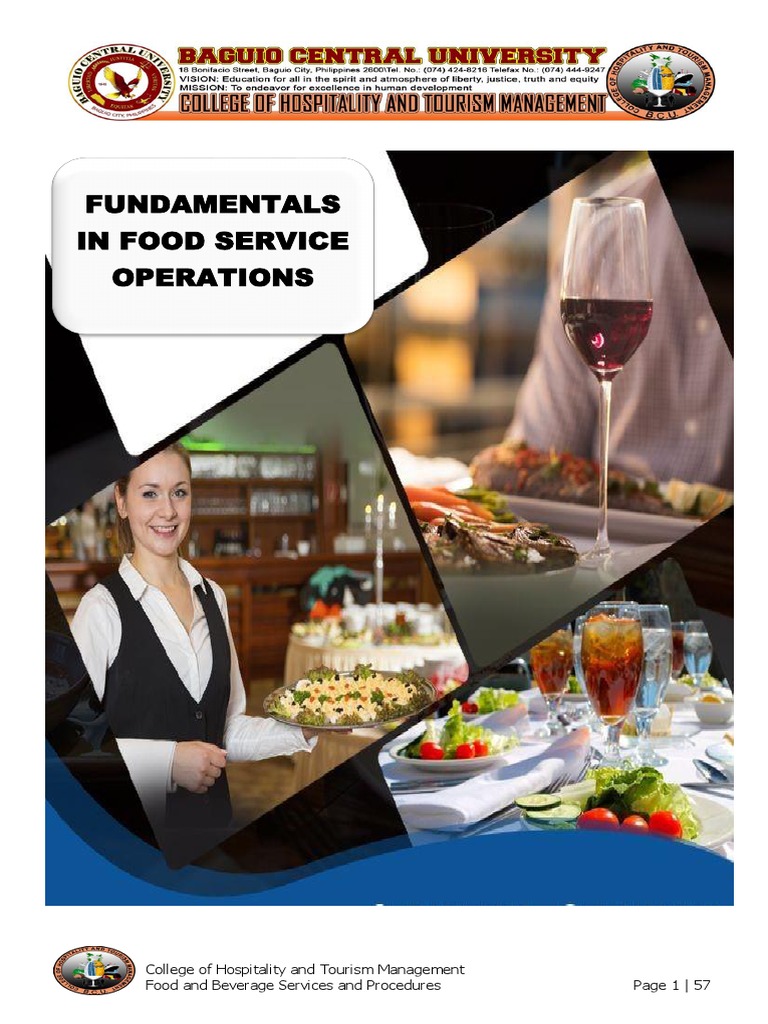 Fundamentals of Food Service Operations | PDF