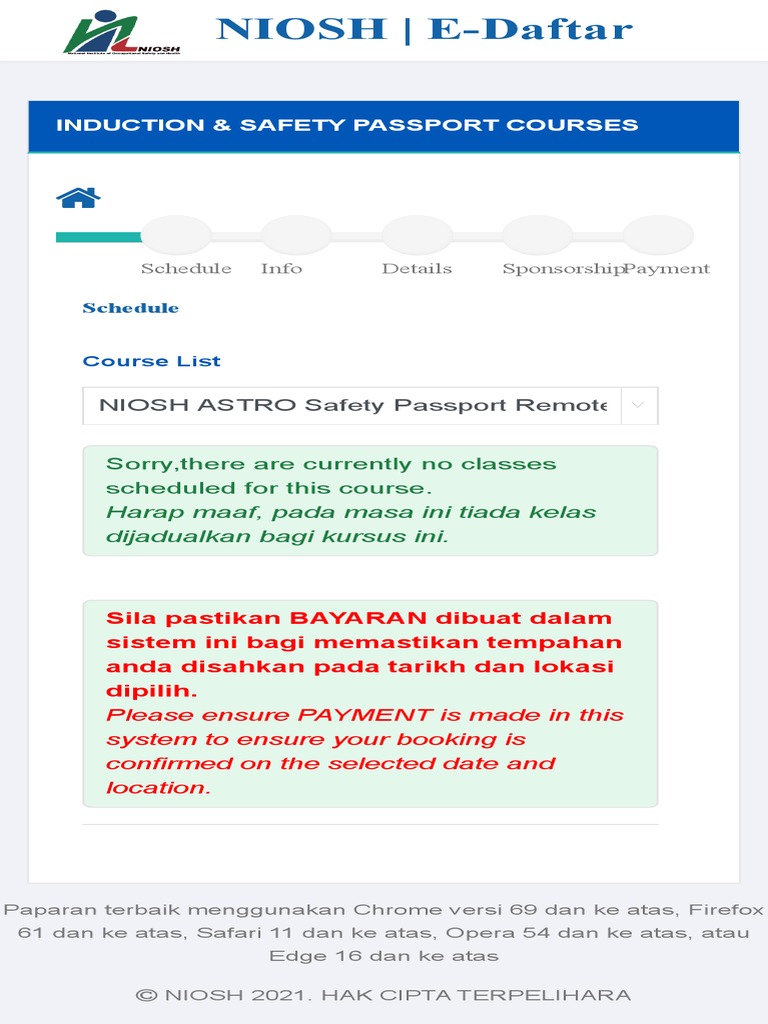 NIOSHE-Daftar Induction & Safety Passport Program PDF | PDF