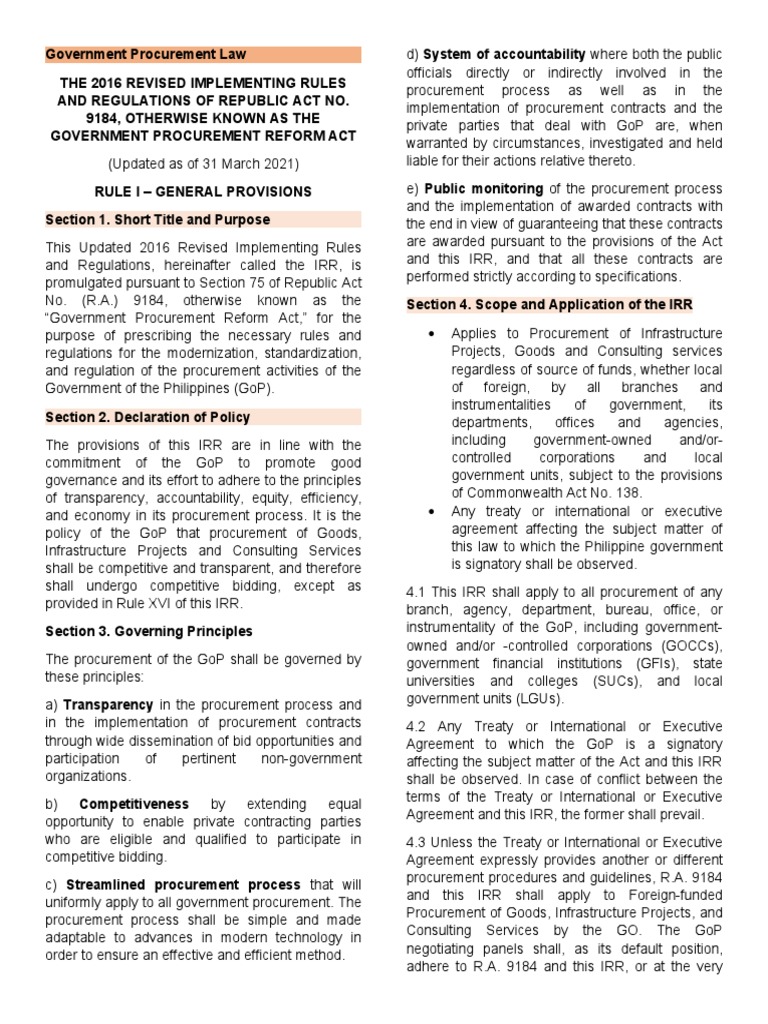 Government Procurement Act | PDF | Procurement | Treaty