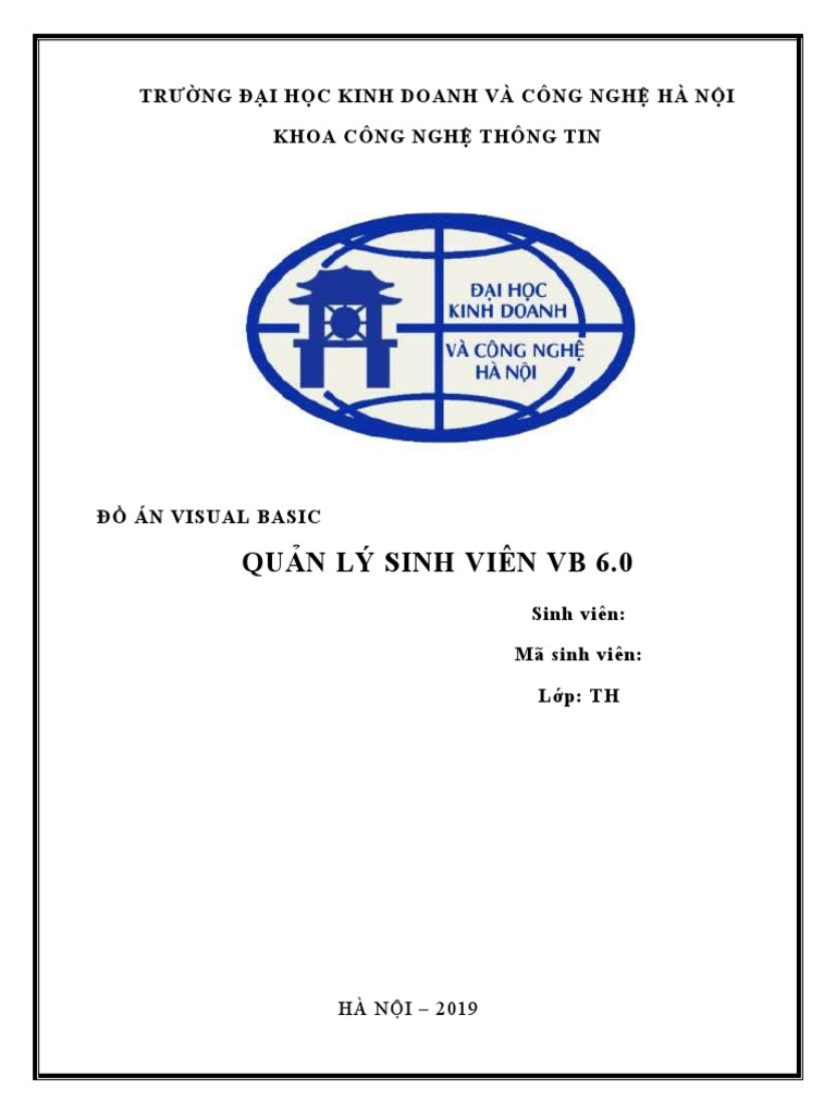 123doc Do An Visual Basic 6 0 Quan Ly Sinh Vien Pdf