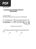 Act de Primire Predare Model | PDF