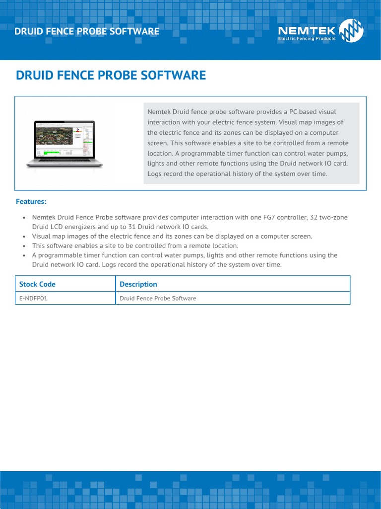 Druid Fence Probe Software Overview | PDF | Computers | Technology ...