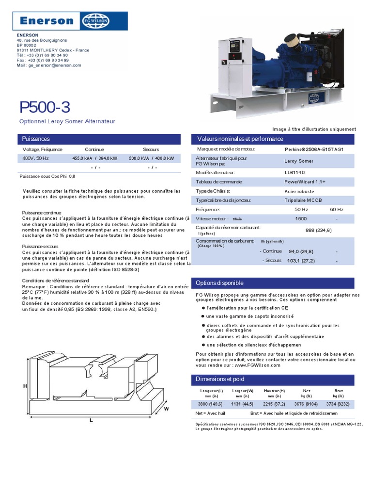 FG Wilson P500-3 | PDF
