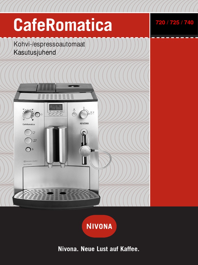 Espressomasin 720,725,740 Est | PDF