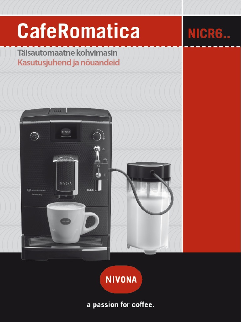 Espressomasin Nivona 660 670 680 ET | PDF