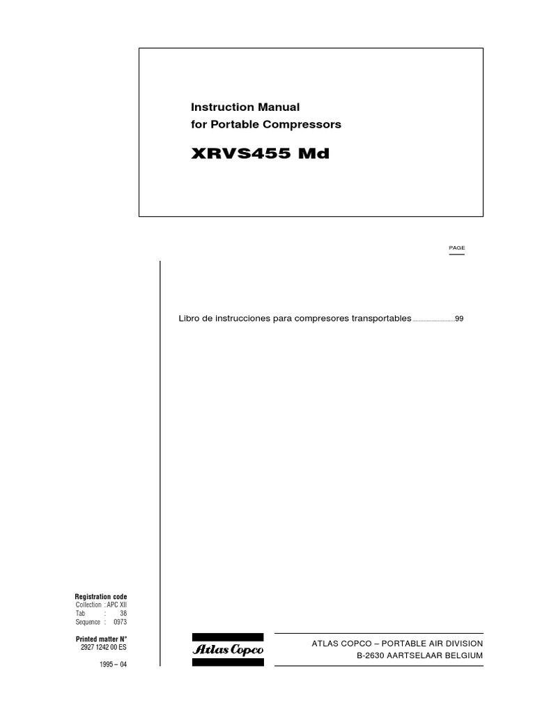 2927 1242 00 - XRVS 455 - MD - ES | PDF | Presión | Neumático