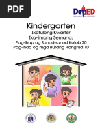 Kindergarten Learning Activity Sheet Q3 Week 3 | PDF