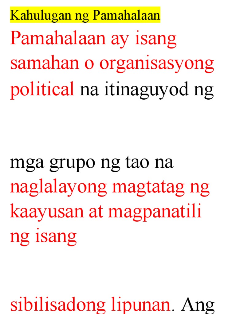 Ap SANGAY NG PAMAHALAAN | PDF Ap SANGAY NG PAMAHALAAN | PDF