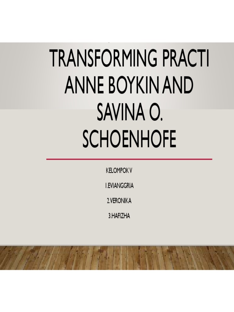 Anne Boykin | PDF