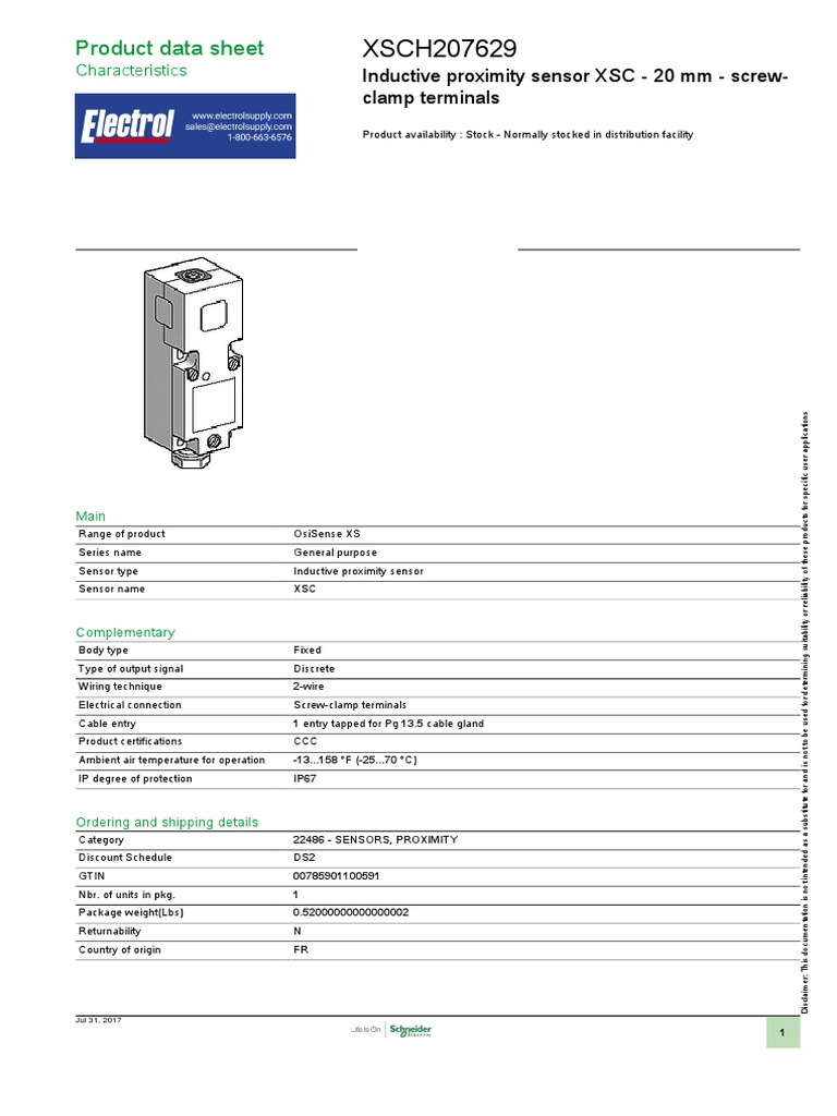 XSCH207629 PDF | PDF | Equipment | Electricity