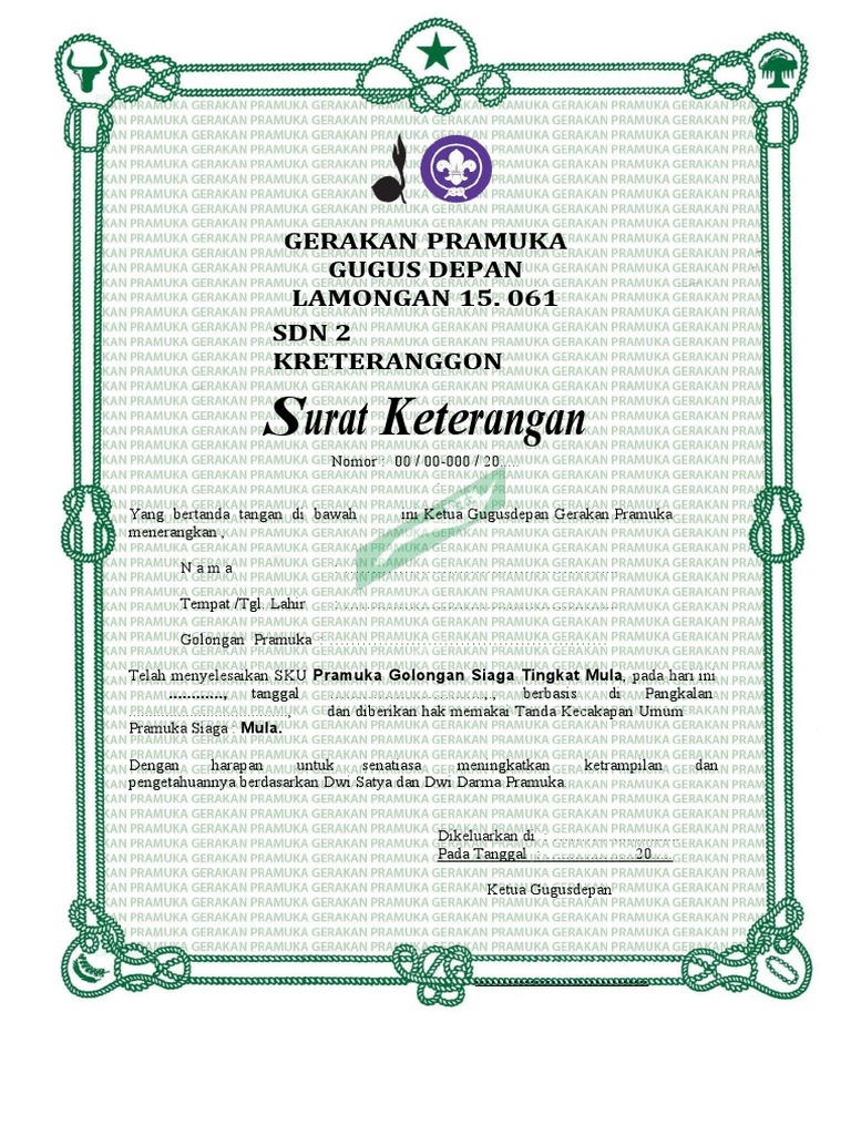 1 Piagam SKU Siaga Mula1 | PDF